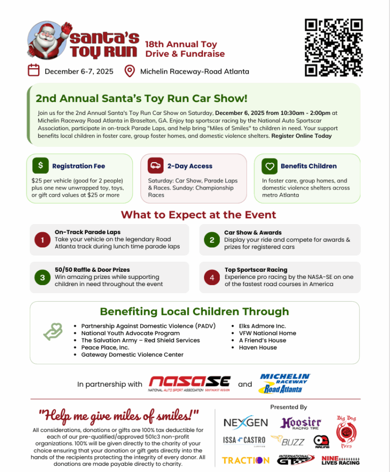 Traction Returns As Sponsors NASA Southeast Santa Toy Run Charity Event ...